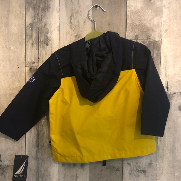 Nautica | Jackets & Coats | Nautica Colorblock Hooded Rain Jacket 2m ...